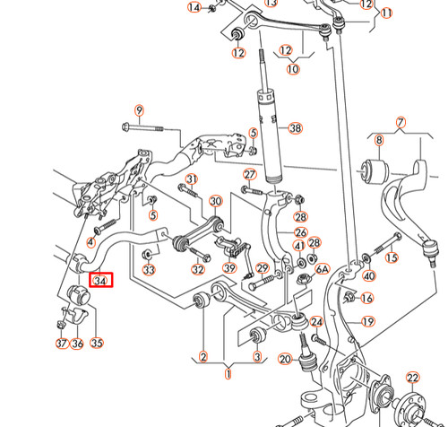 NEW AUDI Q5 8R FRONT ANTI ROLL SWAY BAR 8R0411309C OEM | eBay