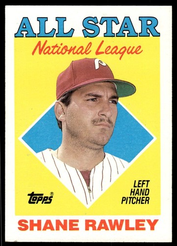 1988 Topps Baseball Card Shane Rawley Philadelphia Phillies #406 | eBay