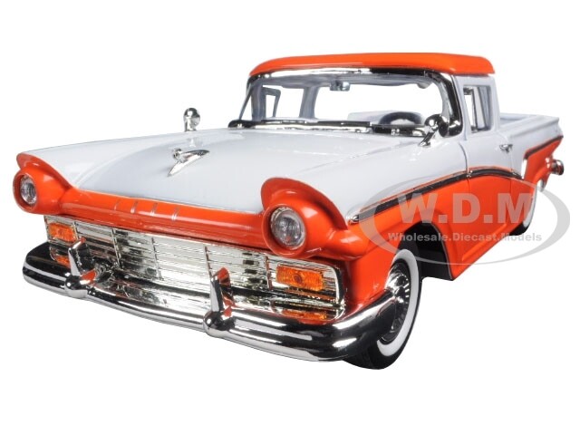 1957 FORD RANCHERO PICKUP ORANGE 1/18 DIECAST MODEL CAR BY ROAD ...
