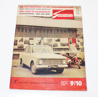 The German Road Traffic 9 / 10 1965 Wartburg 312 Mercedes Newspaper | eBay
