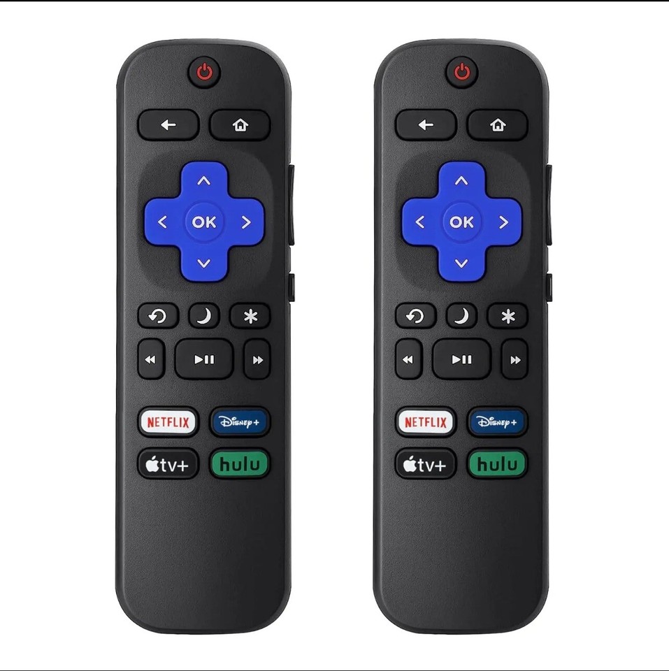 2pack Remote Control Replacement for All Roku TV TCL/Hisense/Onn Roku ...