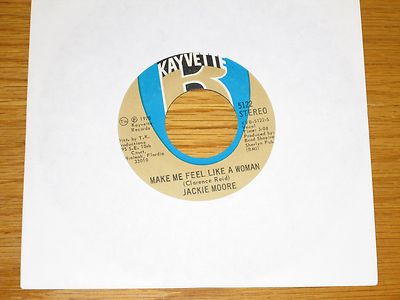70s SOUL 45 RPM - JACKIE MOORE - KAYVETTE 5122 - "MAKE ME FEEL LIKE A ...