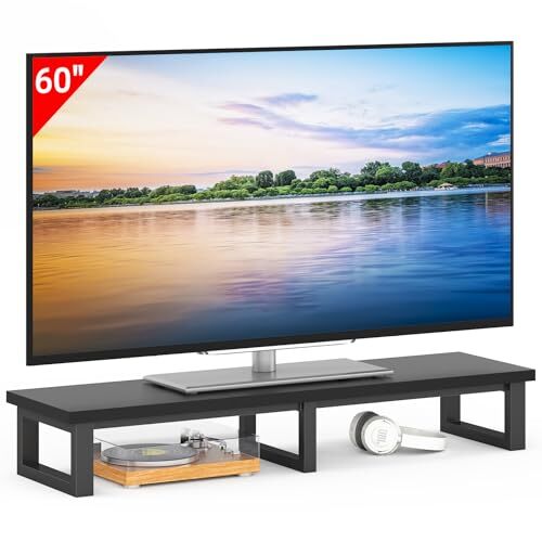 45" Large TV Riser for 32-60 inch TV, TV Riser Stand Shelf 45"W×11.8"D ...