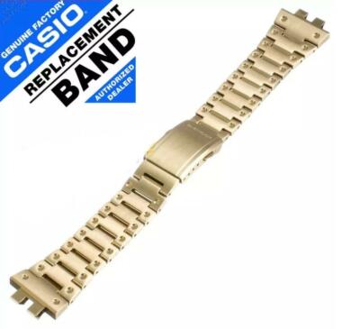 Casio Metal Watch Band G-Shock Full Metal GMW-B5000GD-9 Gold Tone Steel ...