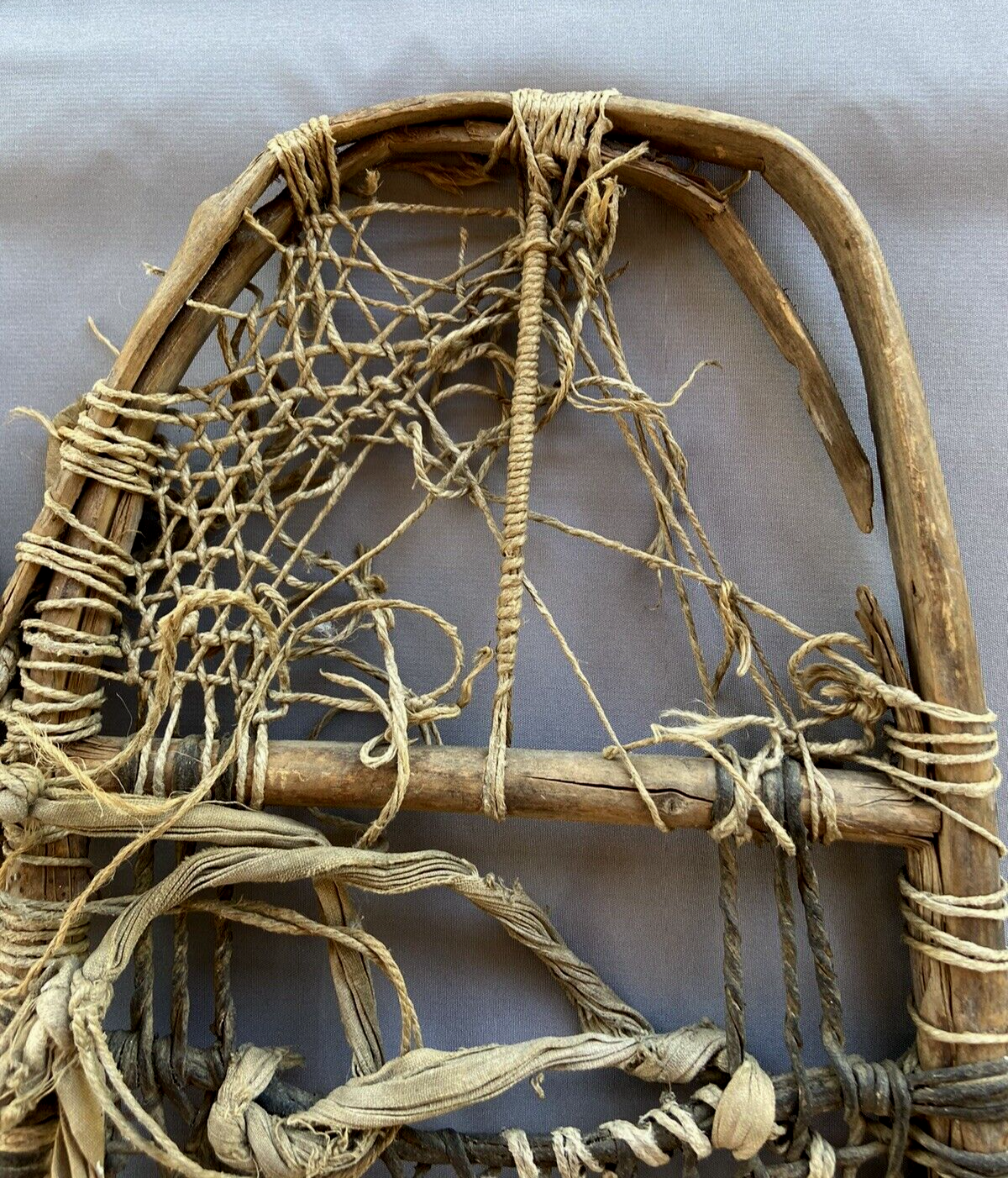 Antique Old Native American Handmade Woven Snowshoes - Childs? | eBay