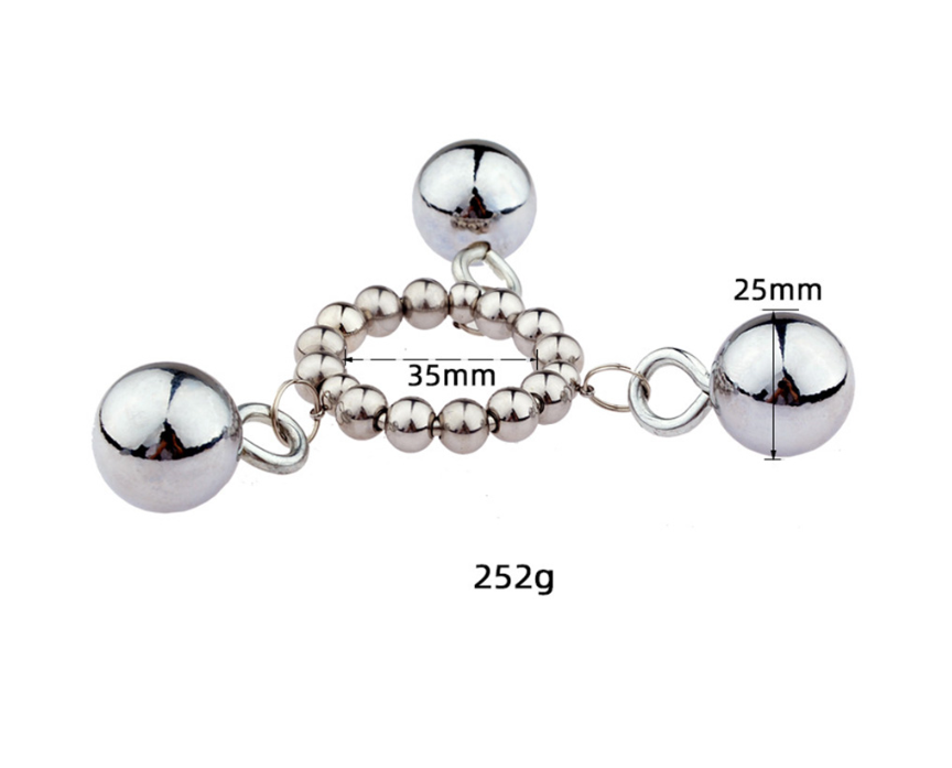 304 Stainless steel Beads Testicle Ball Stretcher Scrotum Pendant ...