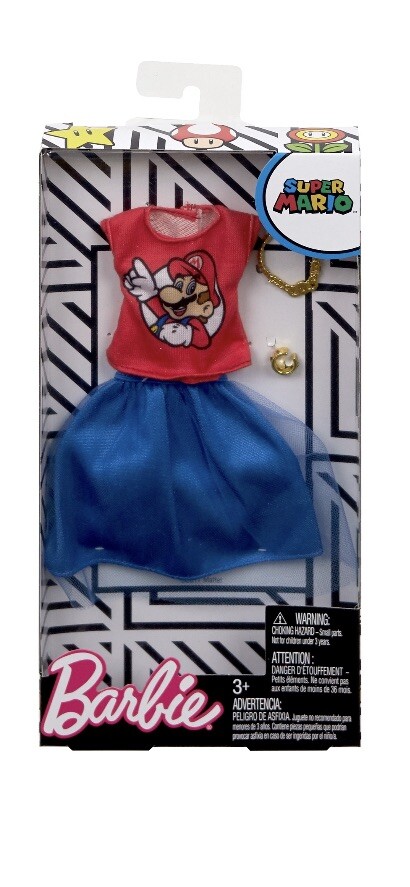 NEW! BARBIE DOLL SUPER MARIO COMPLETE LOOK FASHION PACK OUTFIT ...