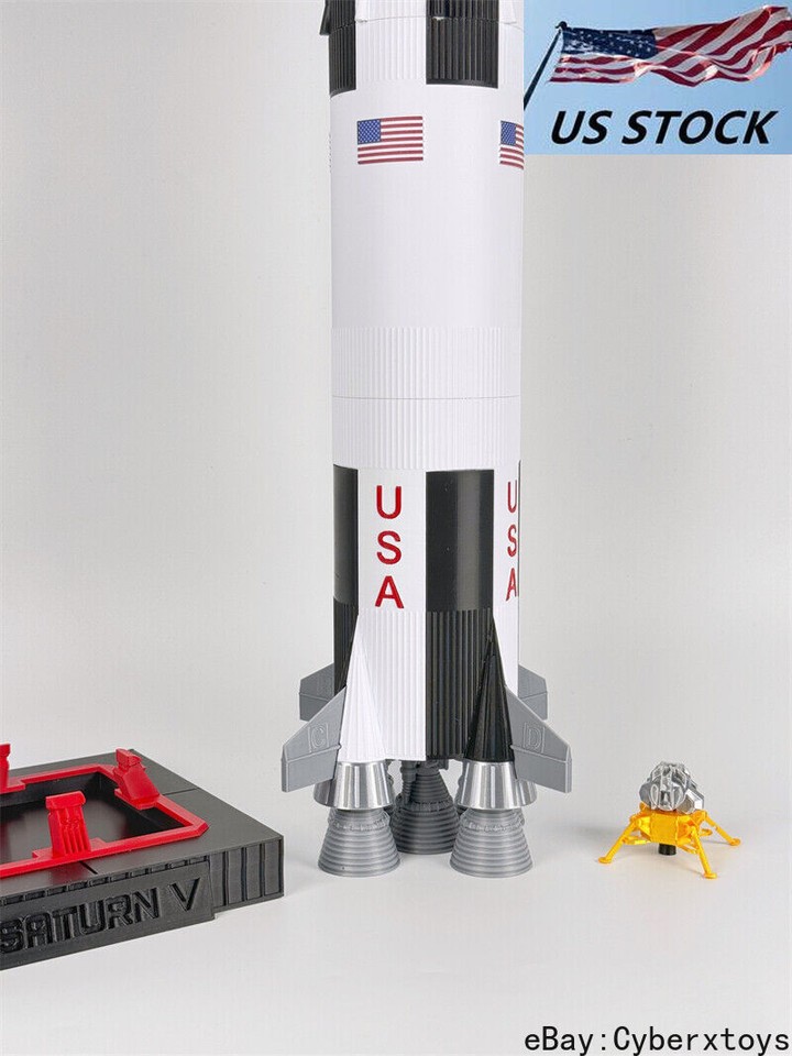 1/144 Scale NASA Saturn V Rocket Model 3D Build Painted Detail version ...