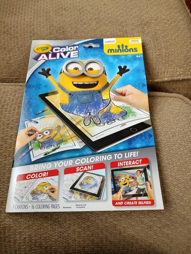 CRAYOLA Color Alive Minions Despicable Me Magic Coloring Pages with 7 ...