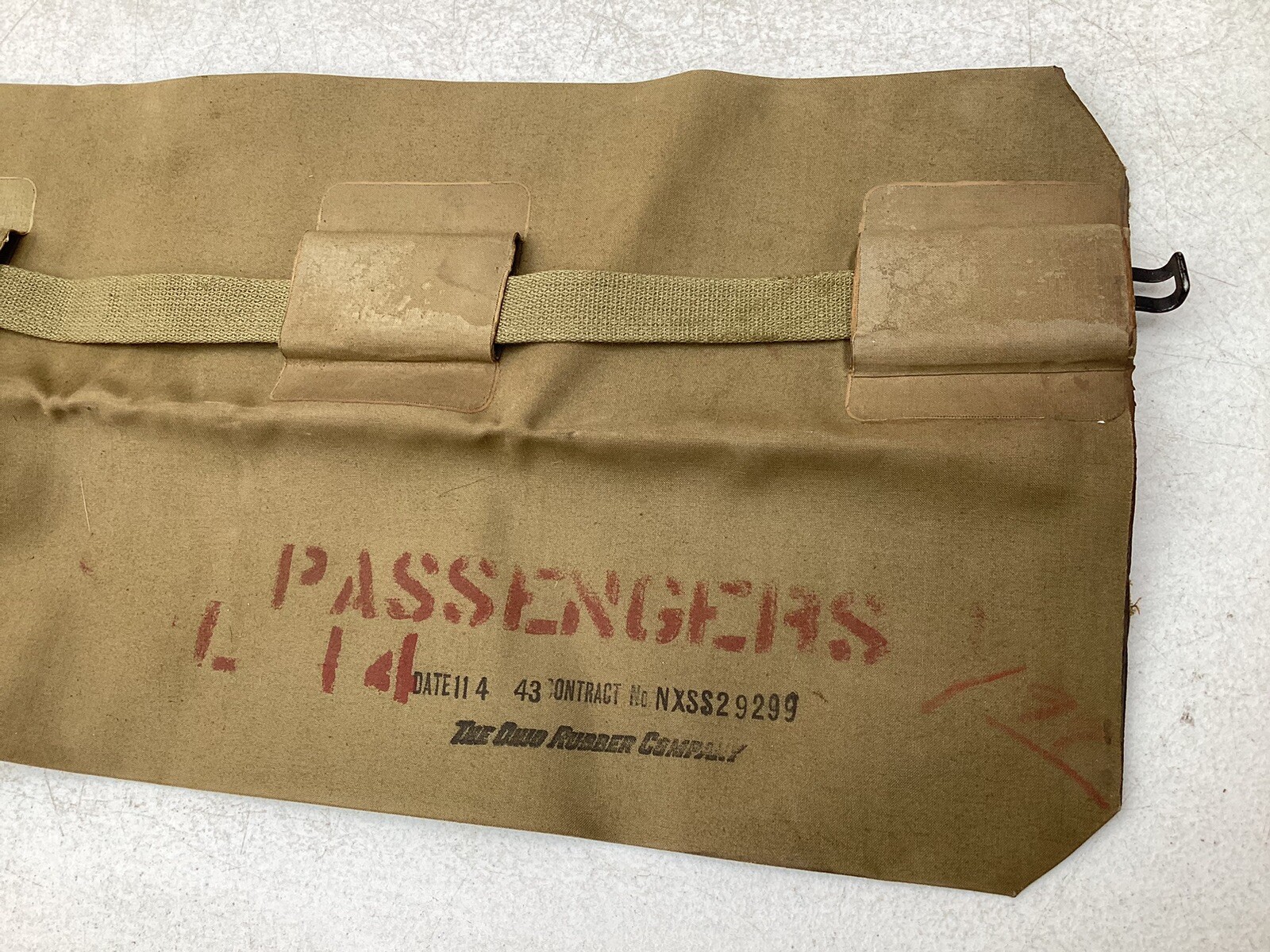 WWII US Navy Pilot Inflatable Life Preserver Belt 1940s The Ohio Rubber ...