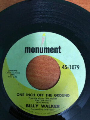 Billy Walker Ramona / One Inch Off The Ground Vinyl Single 7inch ...