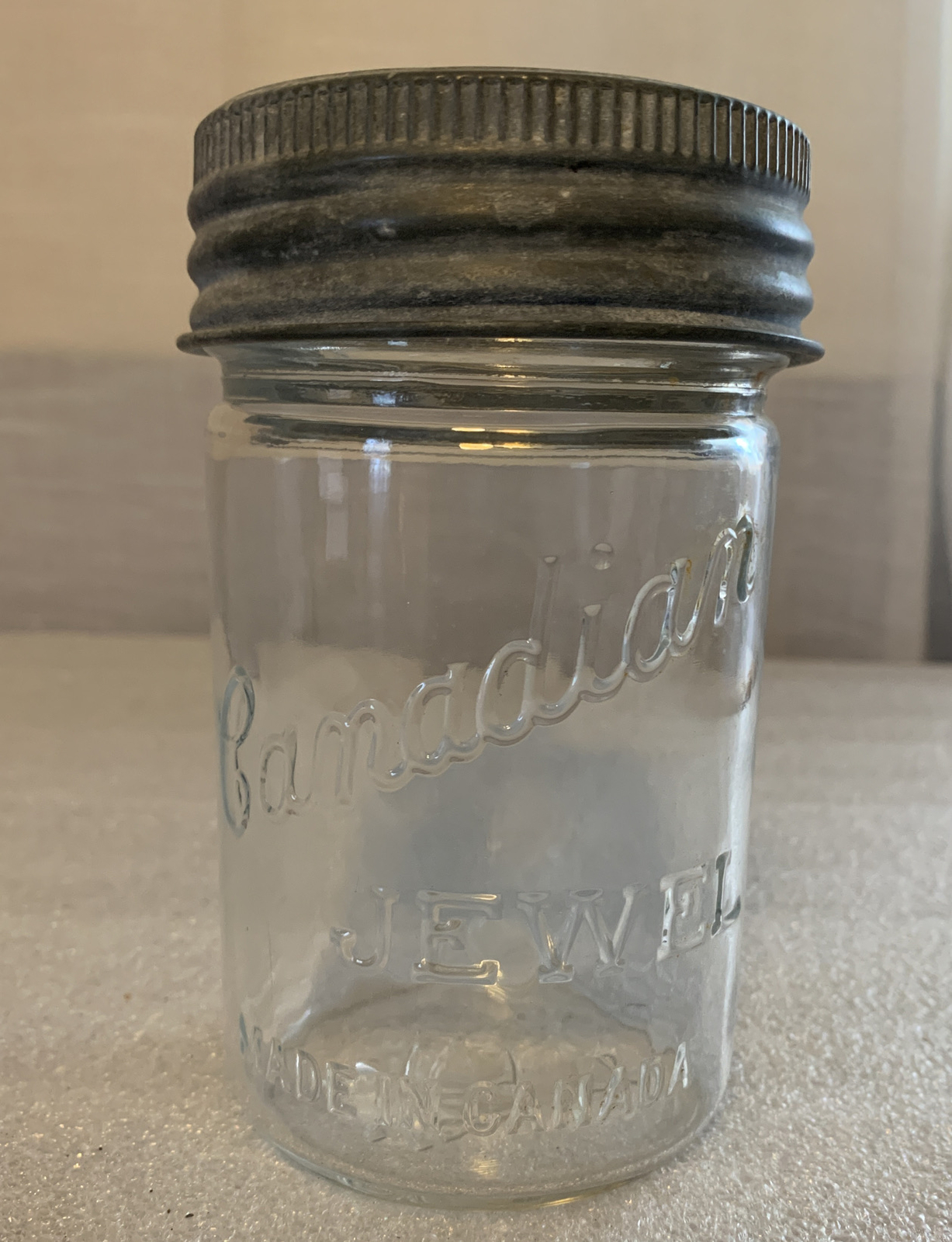 Nice Vintage Canadian Jewel Pint Size Made in Canada Canning Jar w ...