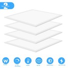 2/4PACK 2x2 FT Edge-lit Ultra-thin Flat Panel LED Dropped Ceiling Light ...