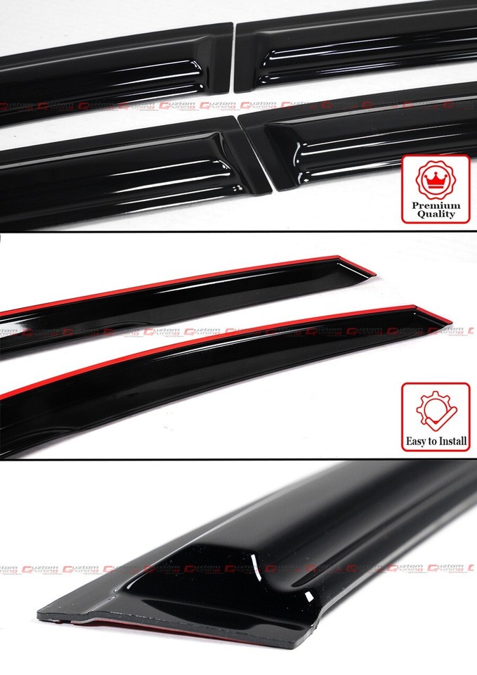 FOR 2025 TOYOTA CAMRY M STYLE JDM 3D WAVY DOOR WINDOW VISOR RAIN GUARD ...