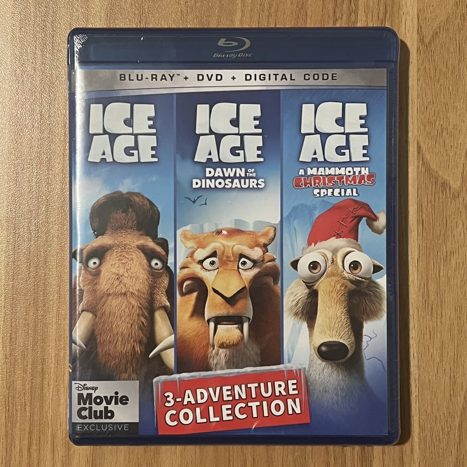 Ice Age 3-Adventure Collection (Blu-ray/DVD/Digital) Disney Movie Club ...