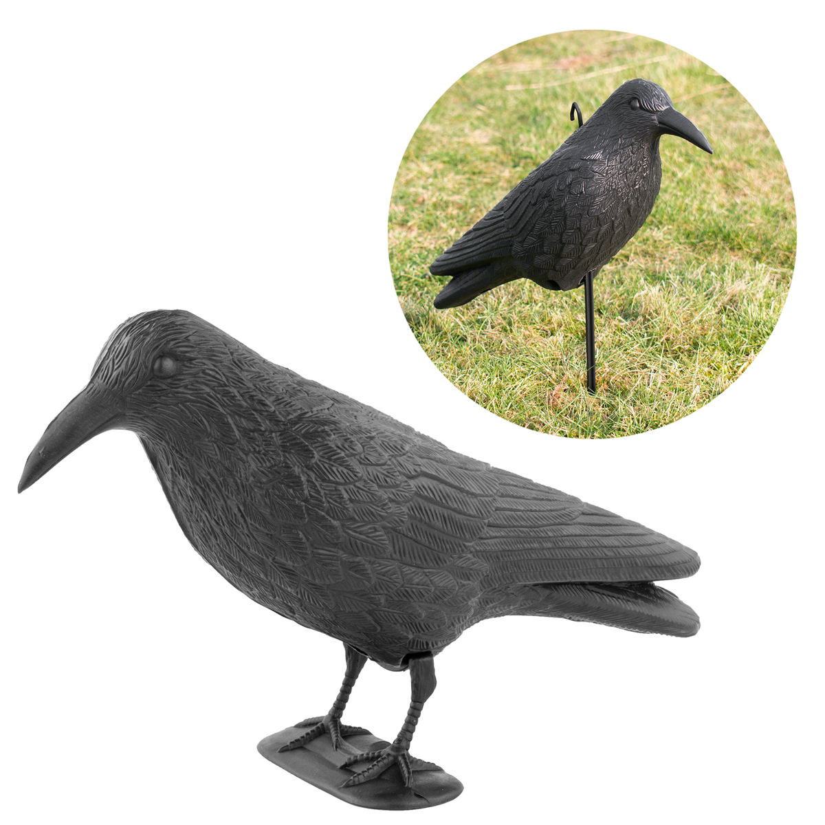 Crow Silhouette Decoy Pattern