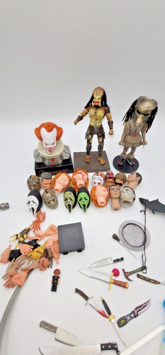 Neca Horror Figure Accessories, Weapons, Heads And Hands Lot 62 Total ...