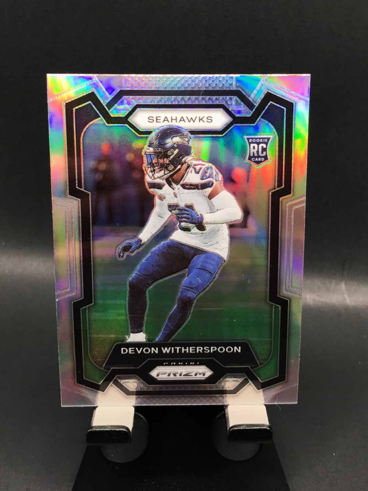 Devon Witherspoon 2023 Prizm RC Rookie Silver Holo #389 Seattle ...