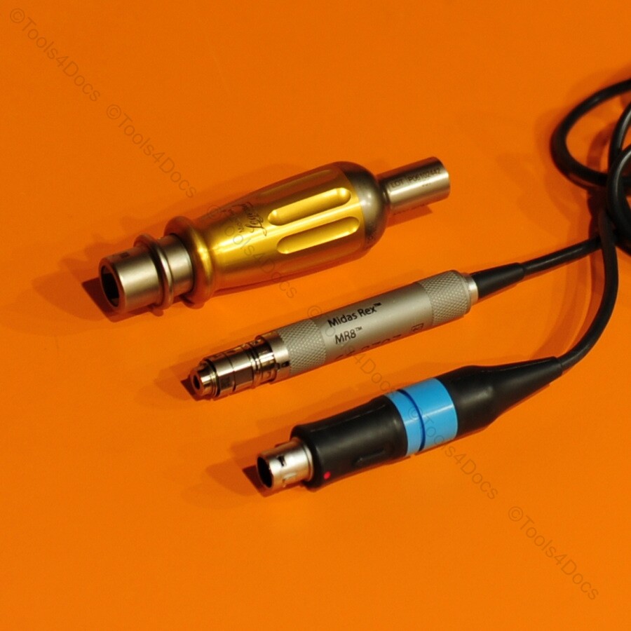 Medtronic Midas Rex MR8 set in the case with multiple attachments ...