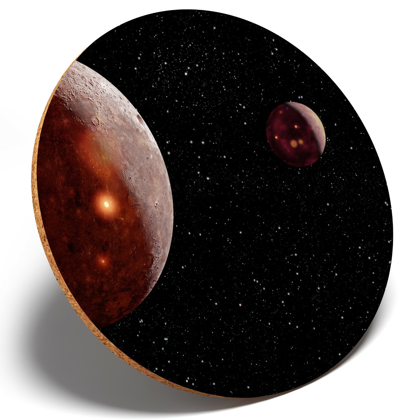 1 x Space Asteroid Planet NASA - Round Coaster Kitchen Student Kids ...