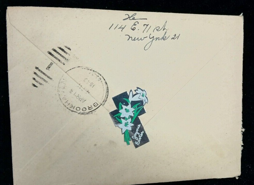 Antique Postage 1949 Long Island NY Envelope Historic Local With ...