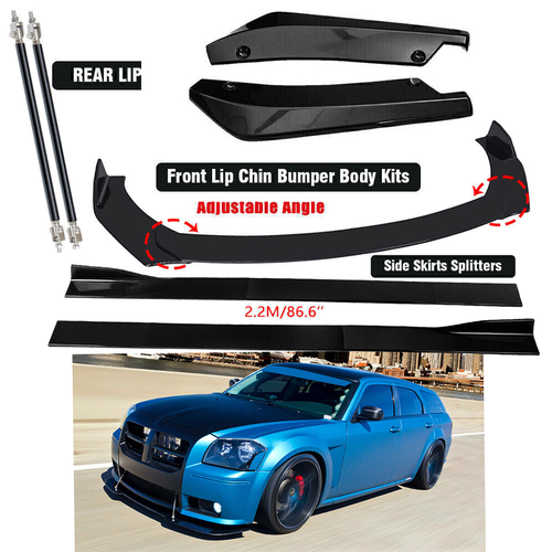 For Dodge Magnum Front Bumper Spoiler Splitter Body Kit 86.6" Side ...