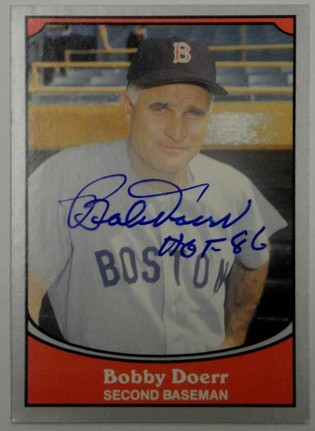 Bobby Doerr Hand Signed Autographed 1990 Pacific Trading Card GA GX ...
