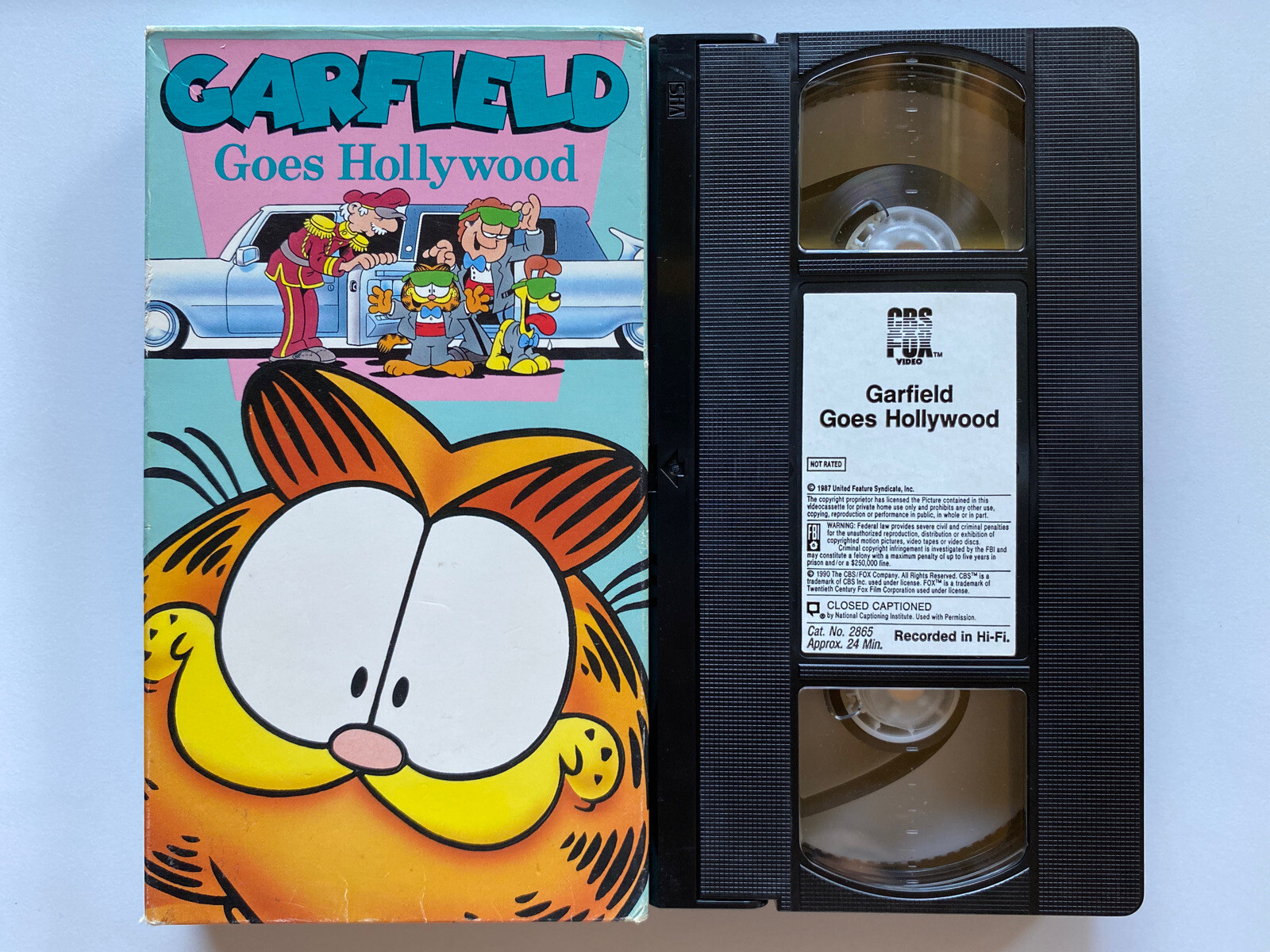 Garfield Goes Hollywood (VHS, 1987) CBS FOX Video Vintage Collectible ...