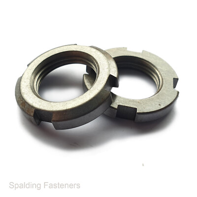 DIN 70852 Metric Fine Lock Nuts For Hook Spanners 17H Steel | eBay UK