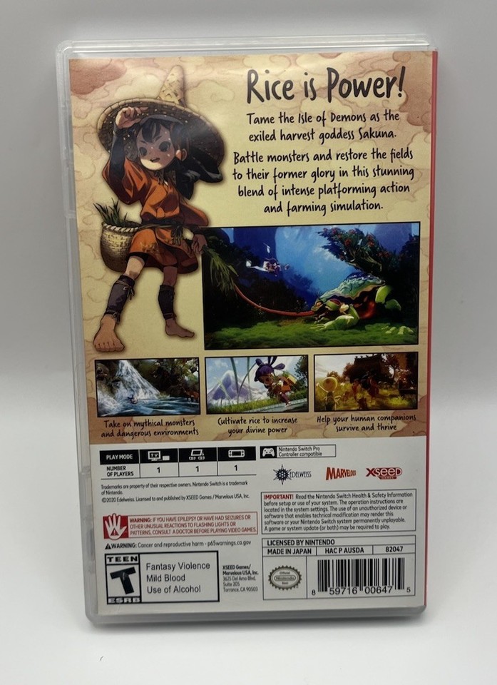 Sakuna: Of Rice and Ruin - Nintendo Switch | eBay