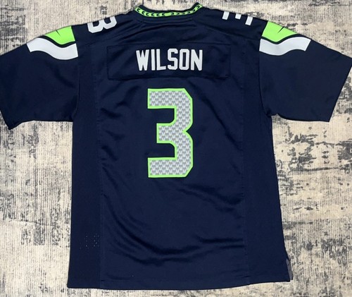 Russell Wilson Seattle Seahawks Jersey Youth Large 14/16 Boys Nike NFL ...