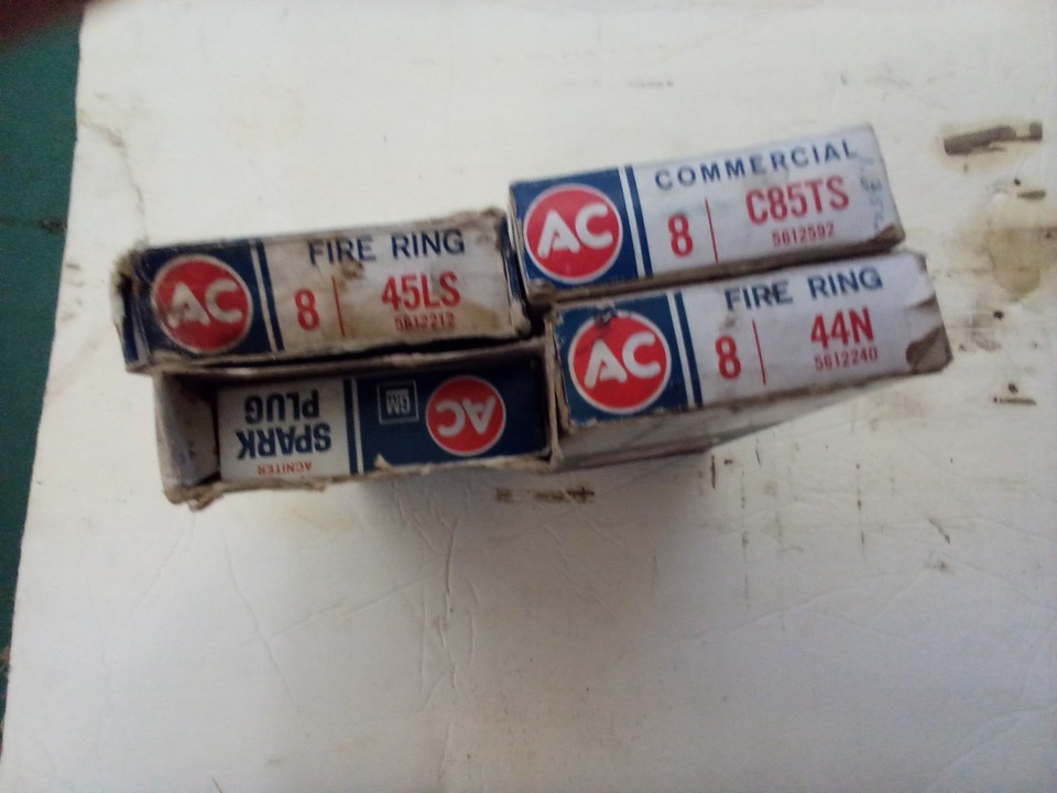 25 N.O.S Ac Fire Ring Spark Plugs And 3 Champion H-10. | eBay