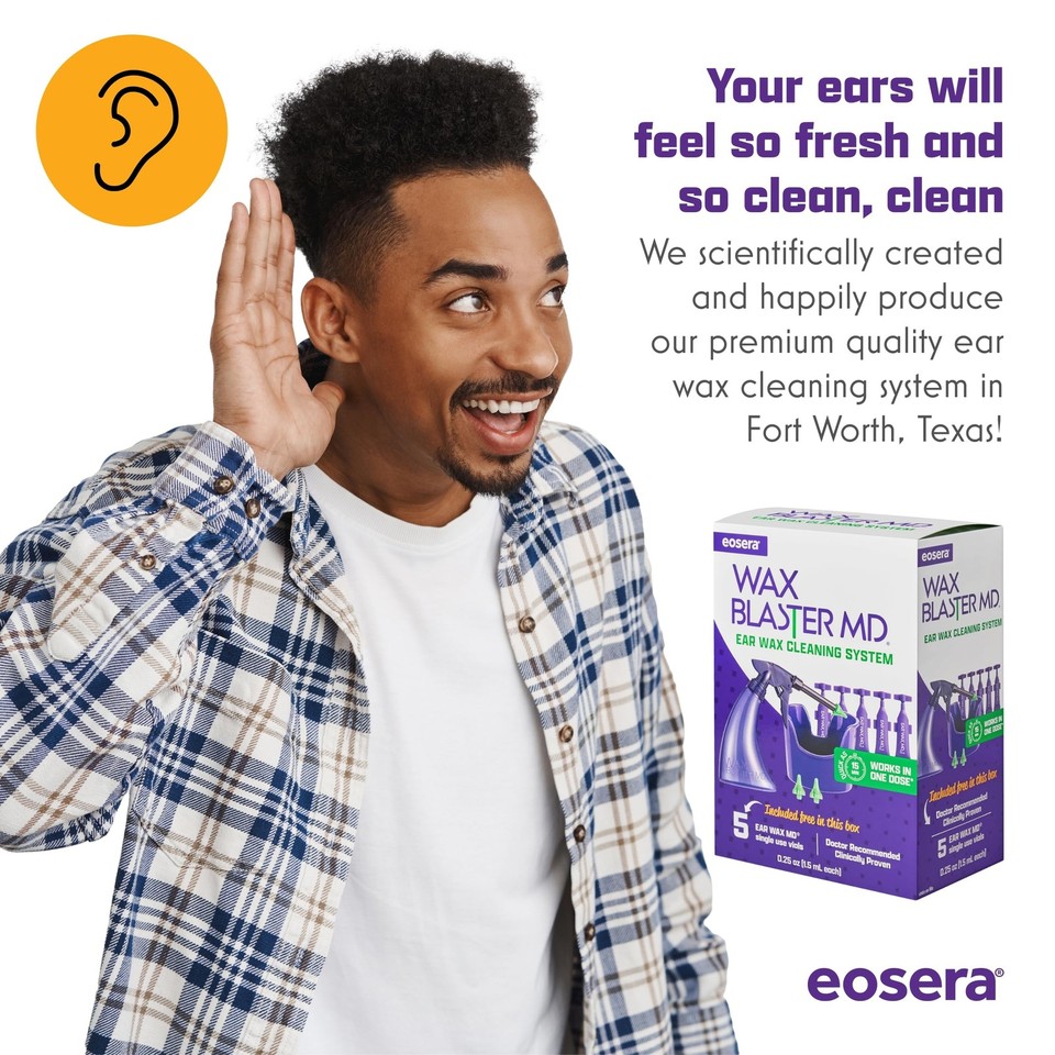 eosera® Wax Blaster MD®- Ear Wax Cleaning System with 5-ct Single Use ...
