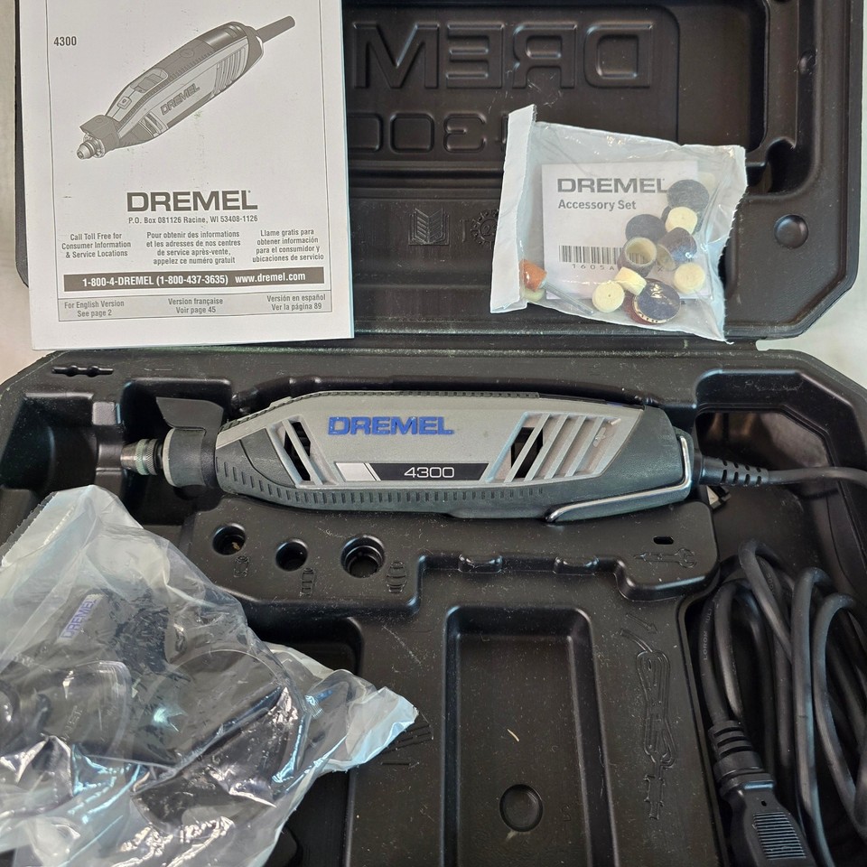 Dremel 4300 Corded Variable Spd Rotary Tool-LED Light- 1.8 Amp 5,000-35.000 RPM | eBay