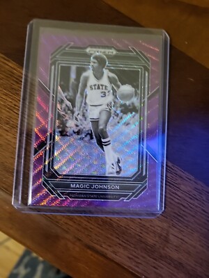 2023/24 Magic Johnson Purple Wave Parallel Prizm #79 | eBay