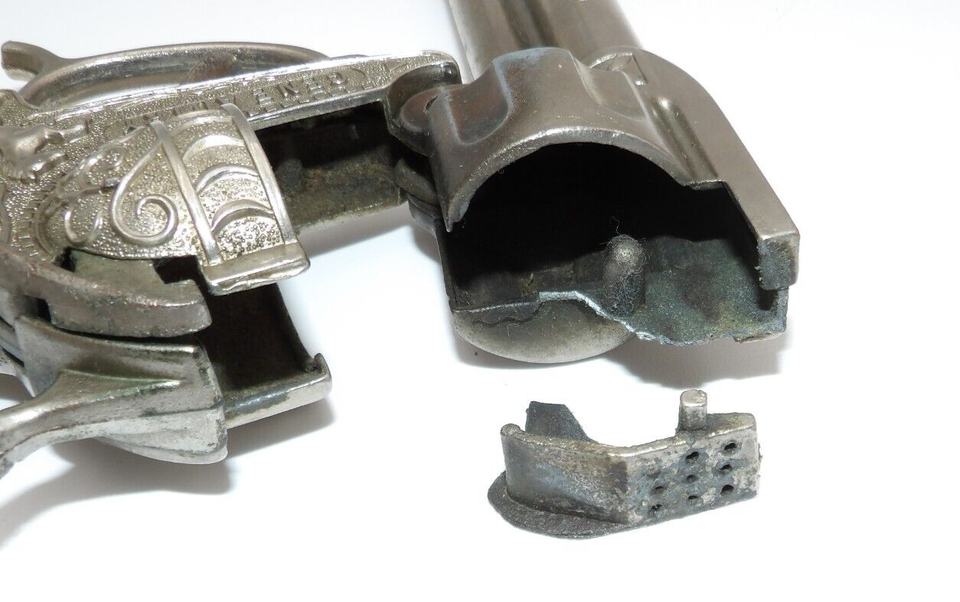 Vintage Russell Cowboy Holster Toy Gun Set Genuine Top Grain Leather ...