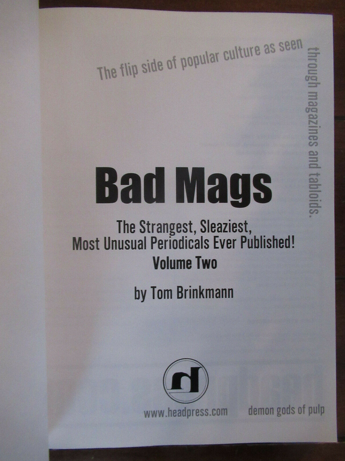 Bad+Mags+by+Tom+Brinkmann+%282015%2C+Trade+Paperback%29 for sale online ...