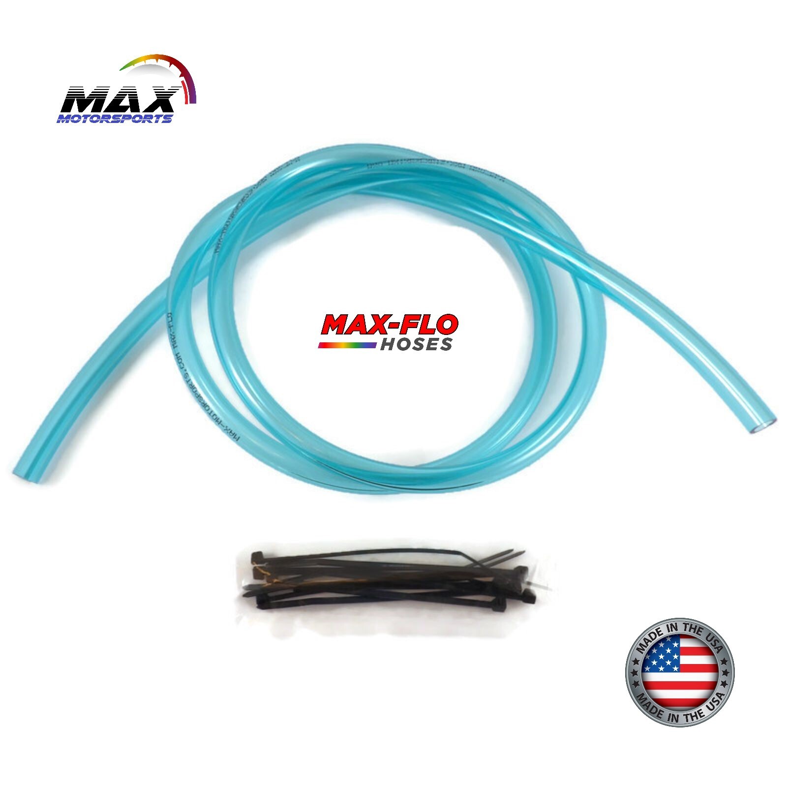 4'ft x 1/4" CLEAR AQUA BLUE FUEL HOSE GAS LINE KAWASAKI KLR KXF KX KLX ...