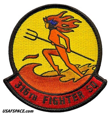 USAF 316TH FIGHTER SQ - 9 AF -ACC- McEntire JNGS, SC - ORIGINAL VEL ...