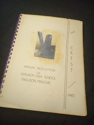 Ferguson High School Yearbook Crest 1940 Saint Louis Memories /46b | eBay
