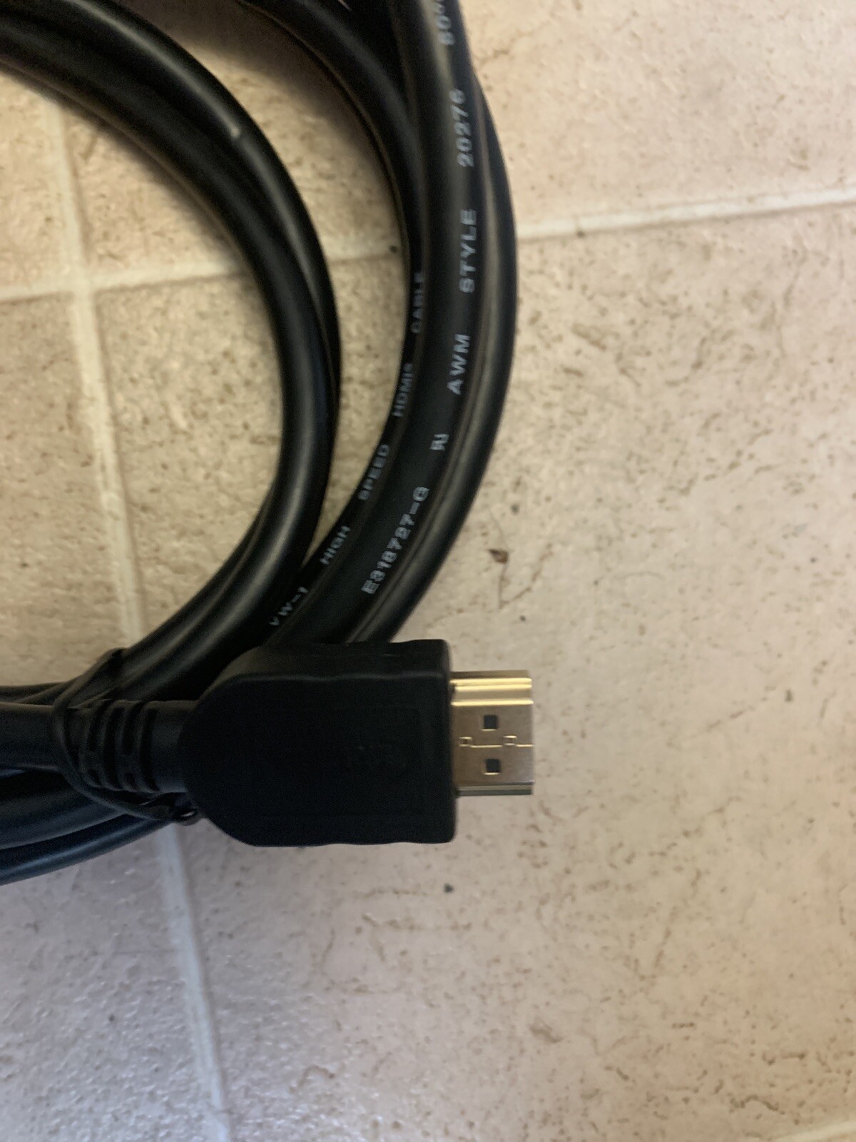 Premium High Speed HDMI Cable, E318727-1 AWM Style 20276, 80°C, 30V. 10 ...