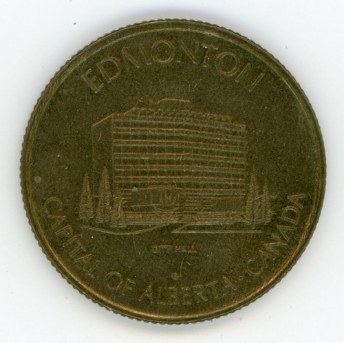 1978 Edmonton Capital of Alberta Canada Medal Coin Token Commonwealth ...