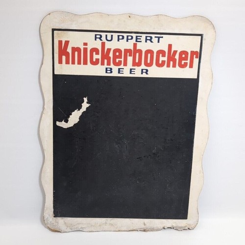 Ruppert Knickerbocker Beer Cardboard Chalkboard Sign Advertisement | eBay