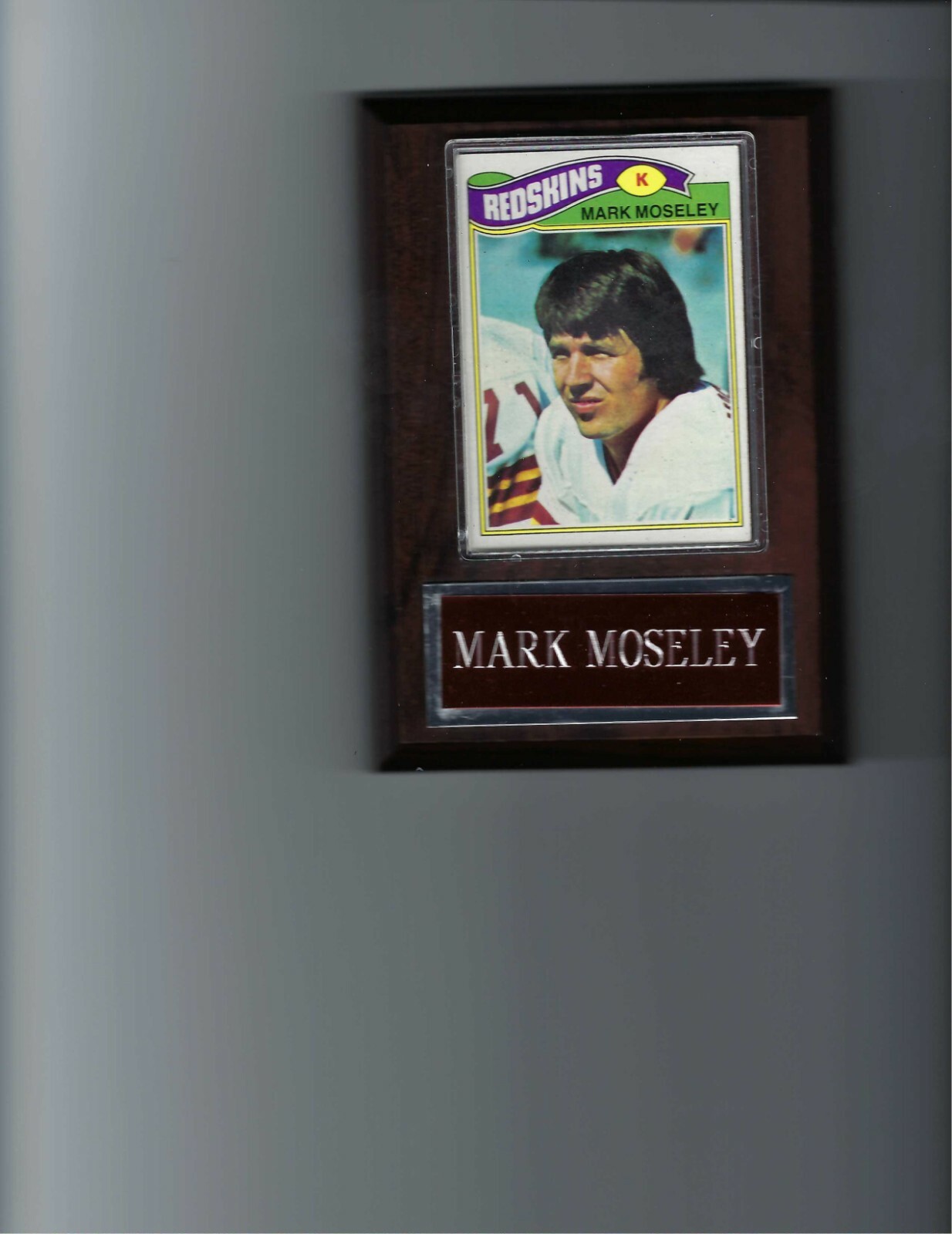 MARK MOSELEY PLAQUE FOOTBALL WASHINGTON REDSKINS NFL C | eBay