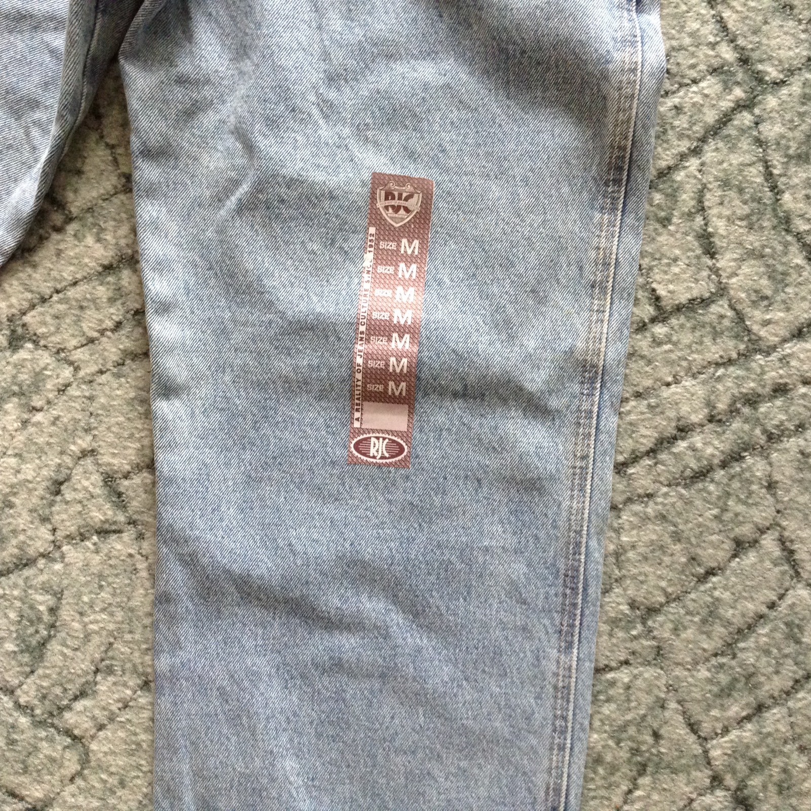 RJC Jeans Hose Herren Größe M mit Knöpfen Bundweite 78 cm blau 4 ...