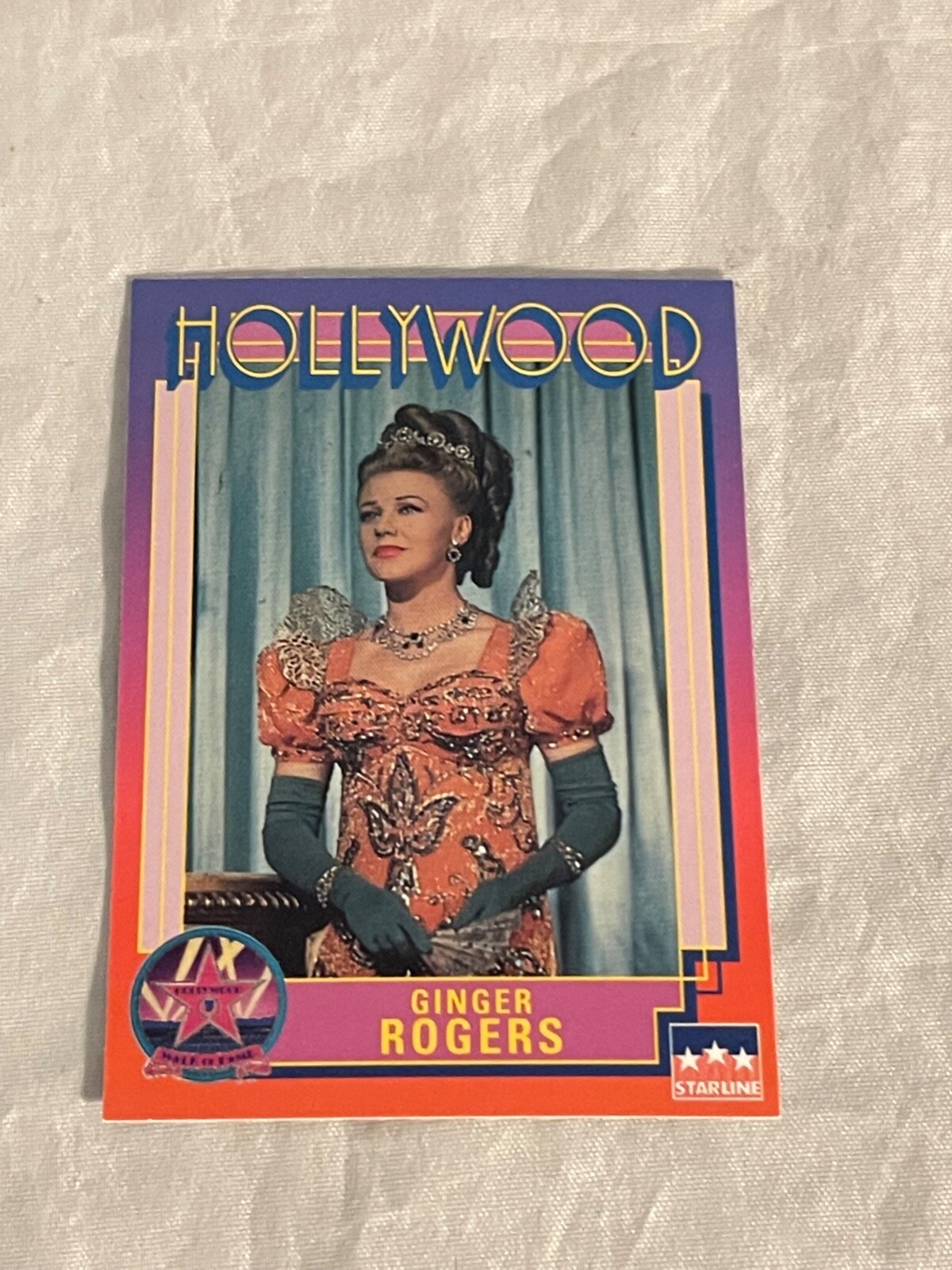 1991 Starline Hollywood Walk Of Fame Ginger Rogers Trading Card | eBay
