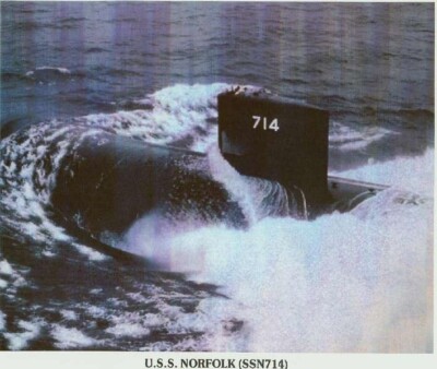 USS Norfolk SSN-714 USN submarine photo 14x11 signed by CO | eBay