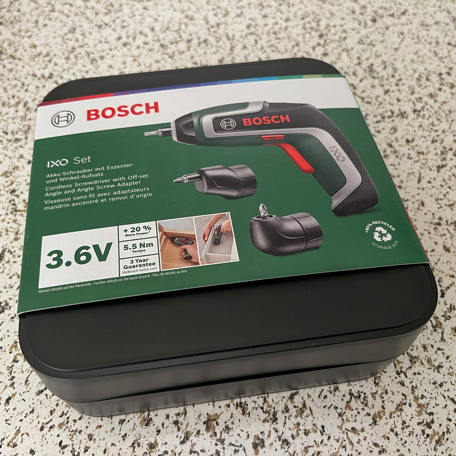 Bosch Compact Cordless Screwdriver IXO (7th Gen; 3.6V; 2.0Ah; 5.5Nm ...