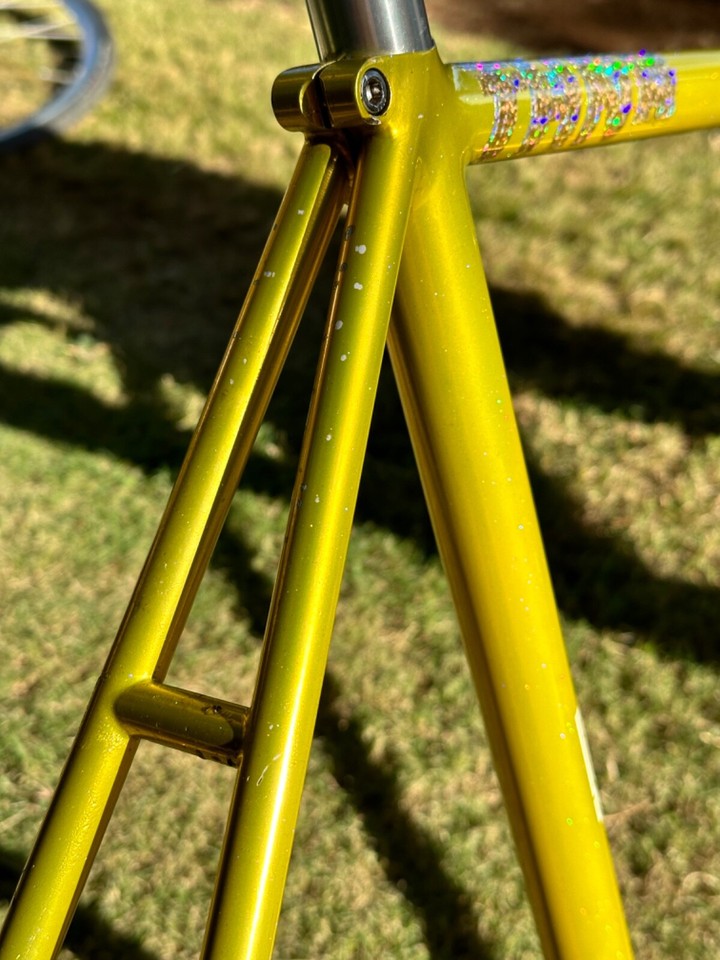 NJS APPROVED Stamped Fixed Gear PELOTON Track Bike Steel Frame Set 52cm ...