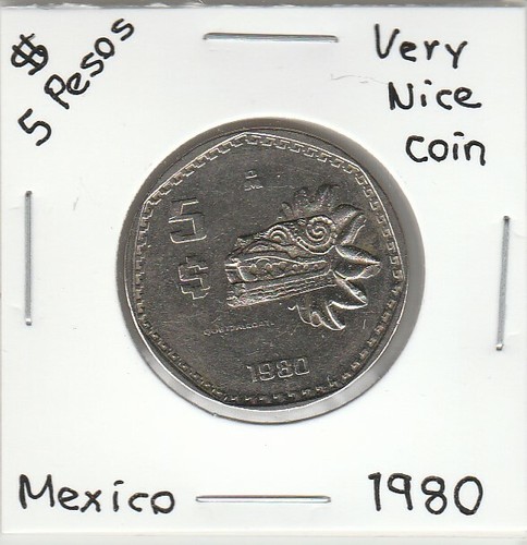 Mexico: $ 5 Pesos About New Conditions Coin "1980". | eBay Australia